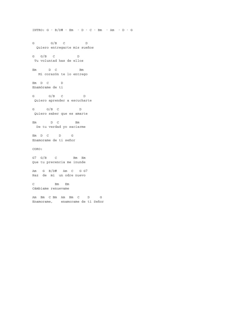 Abel Zavala, Enamorame | PDF