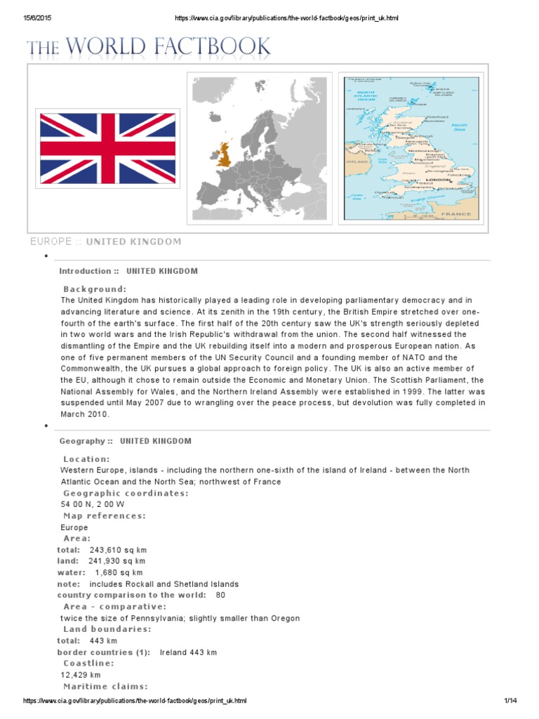 UK Factbook Overview | PDF