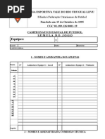 Súmula de Futsal | PDF