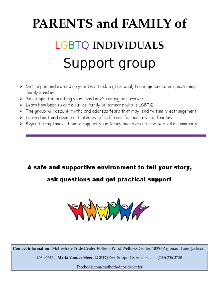 Parent Support Group Flyer | PDF | Social Science | Wellness
