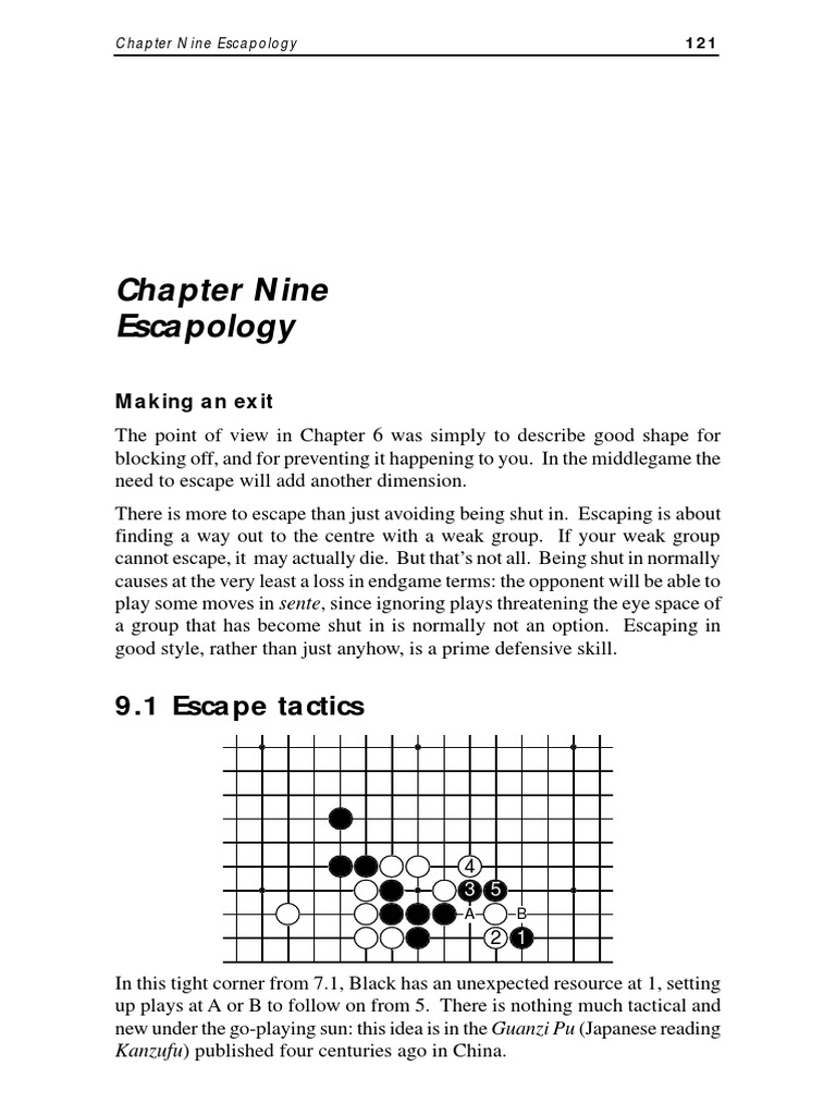 Chapter Nine Escapology: 9.1 Escape Tactics | PDF