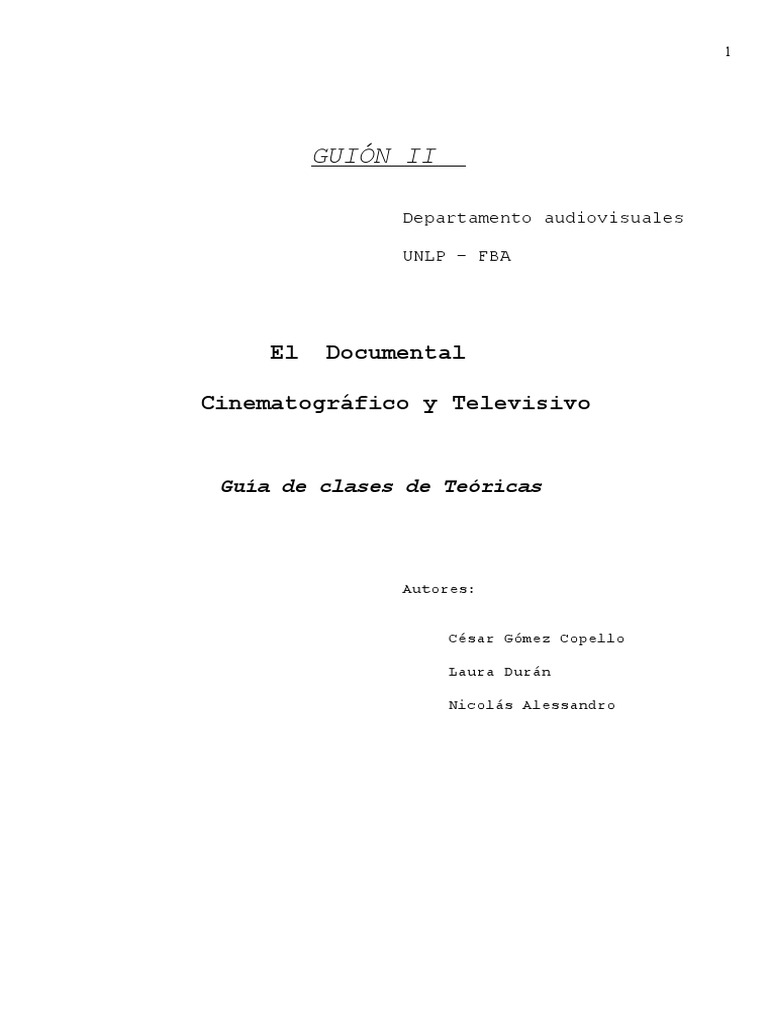 Guía Completa del Guión Documental | PDF | Documental | Conocimiento