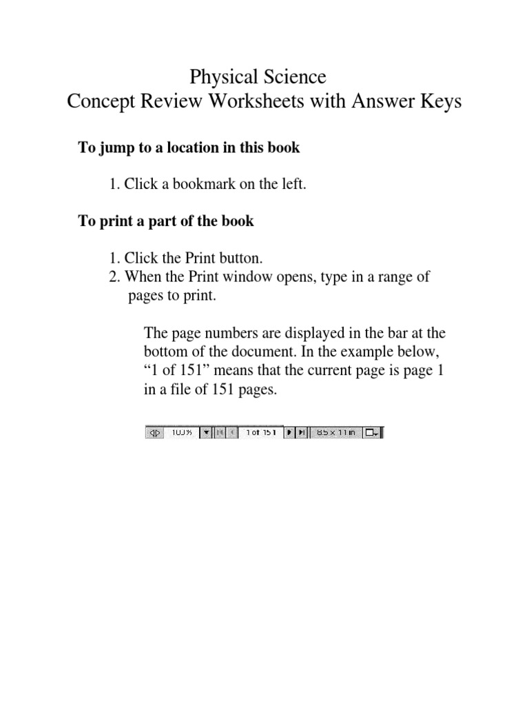 Physical Science Formative or Practice Worksheets - 2 PDF | PDF ...