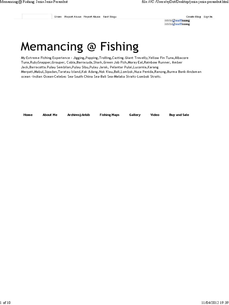 Jenis Jenis Perambut | PDF