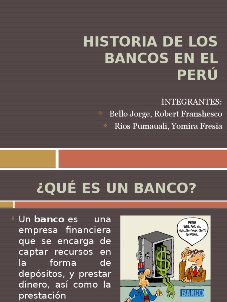 Historia de Los Bancos en El Perú | PDF | Bancos | Perú