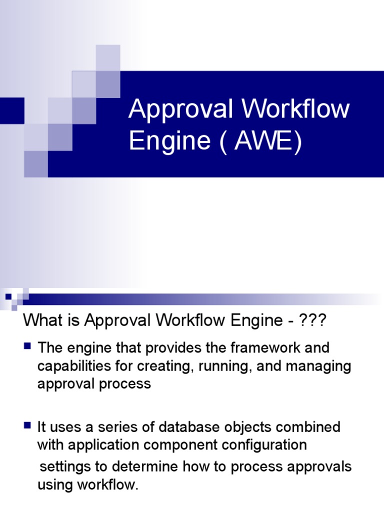 Approval Workflow Engine Pdf Business Process Information