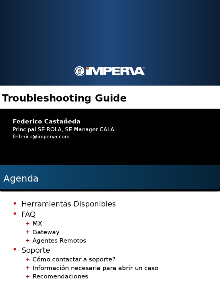 Guia de Troubleshooting Imperva | PDF | Protocolos de red ...