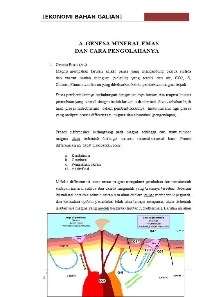 Tugas EBG (Genesa Emas Nikel Batu Batubara | PDF
