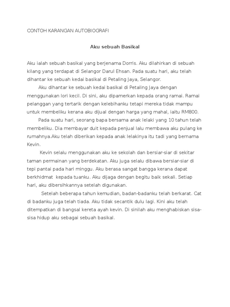 Cara Buat Karangan Autobiografi Jam Tangan Tahun 4 - historyploaty