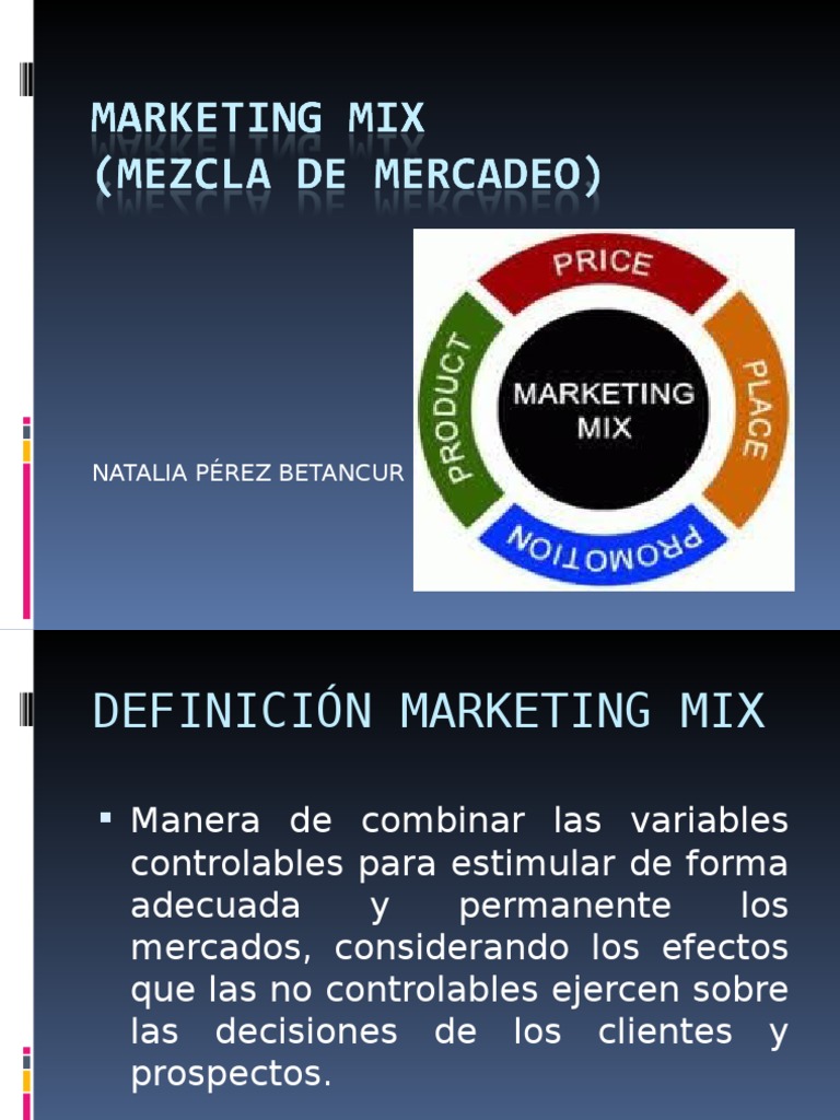 Estrategias del Marketing Mix: 4 P's y 4 C's | PDF | Publicidad ...