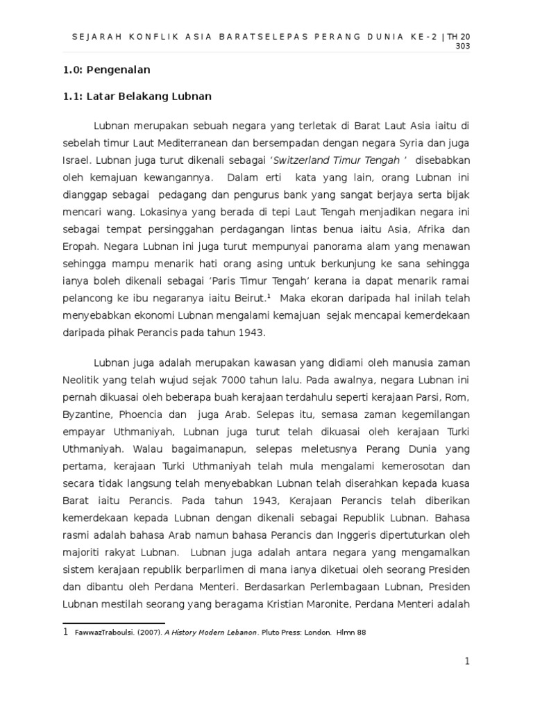 Perang Lubnan | PDF