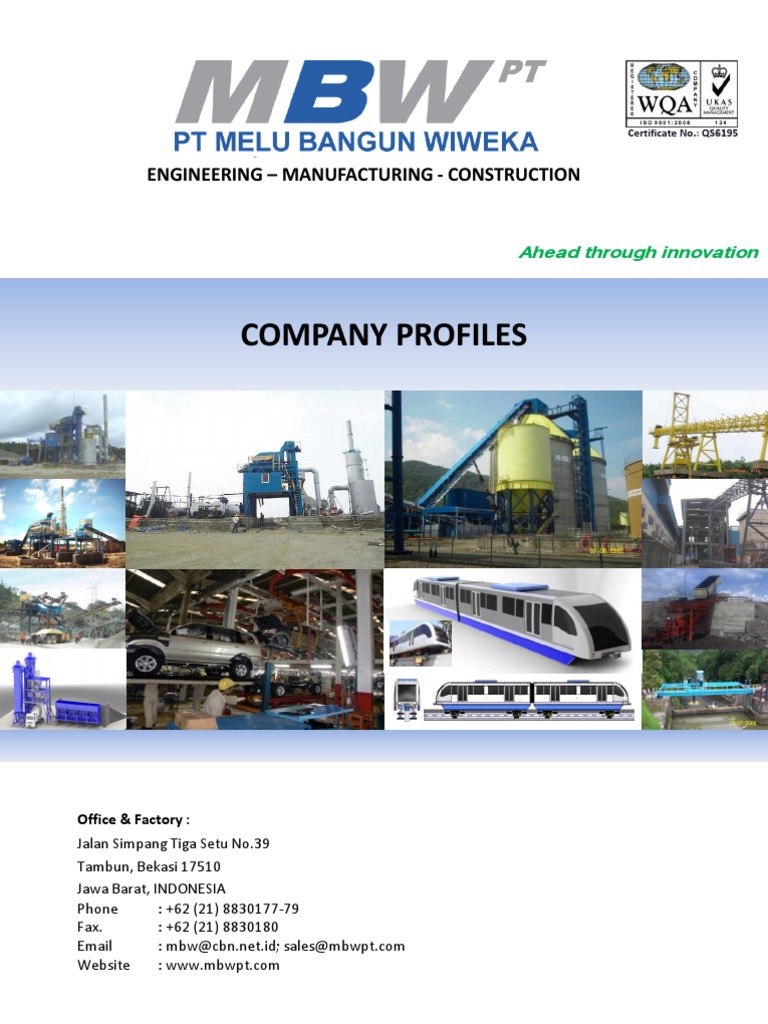 Company Profile PT MELU BANGUN WIWEKA.pdf | Loader (Equipment) | Crane ...