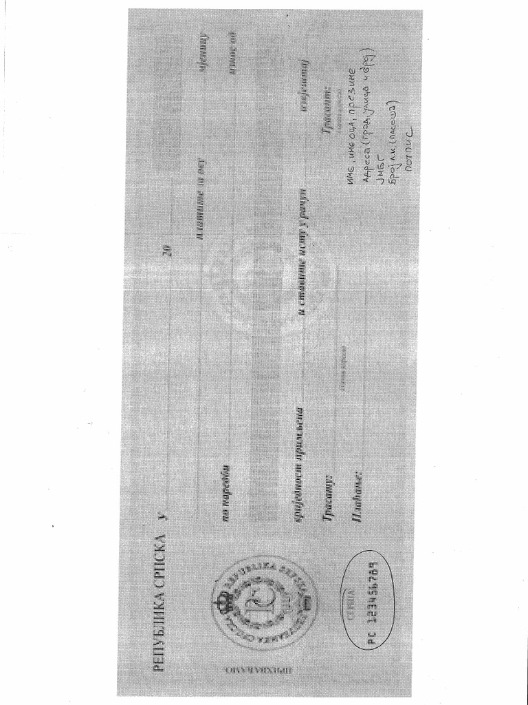 Mjenica Primjer | PDF