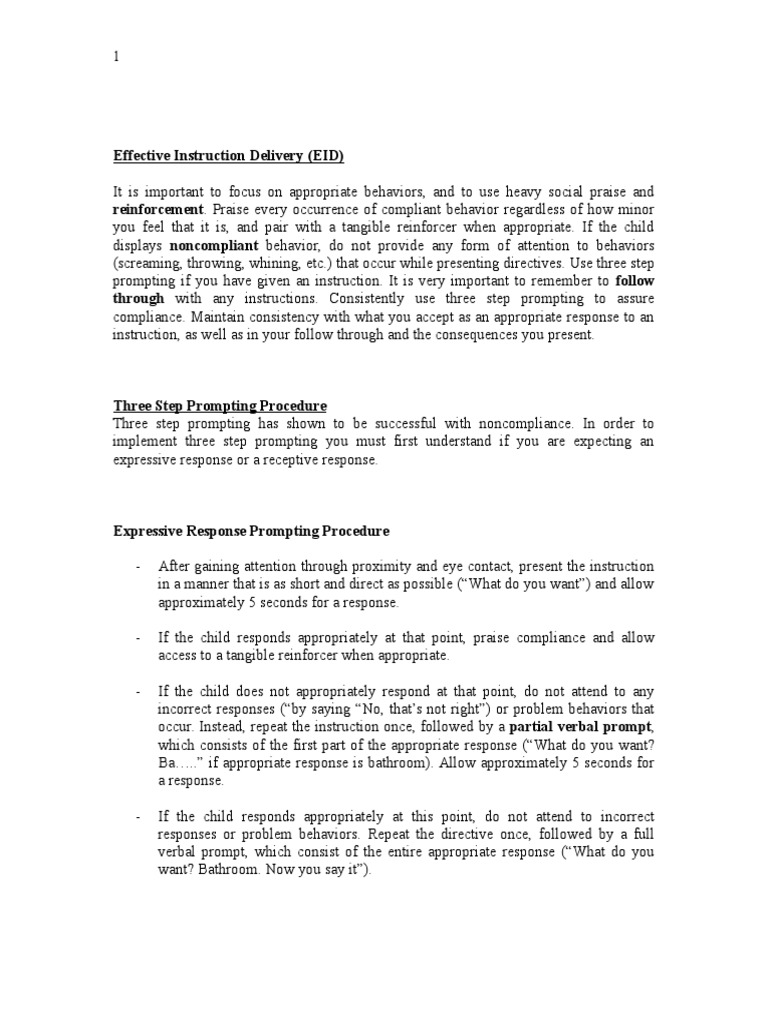 Three Step Prompting Procedure | PDF | Reinforcement | Metaphysics Of Mind