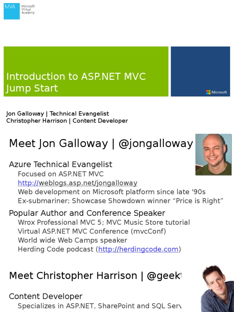 Basics of MVC and The Moving Parts Module 1 | PDF | Model–View ...