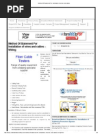 Cable Tray Method Statement | PDF | Cable | Specification (Technical Standard)