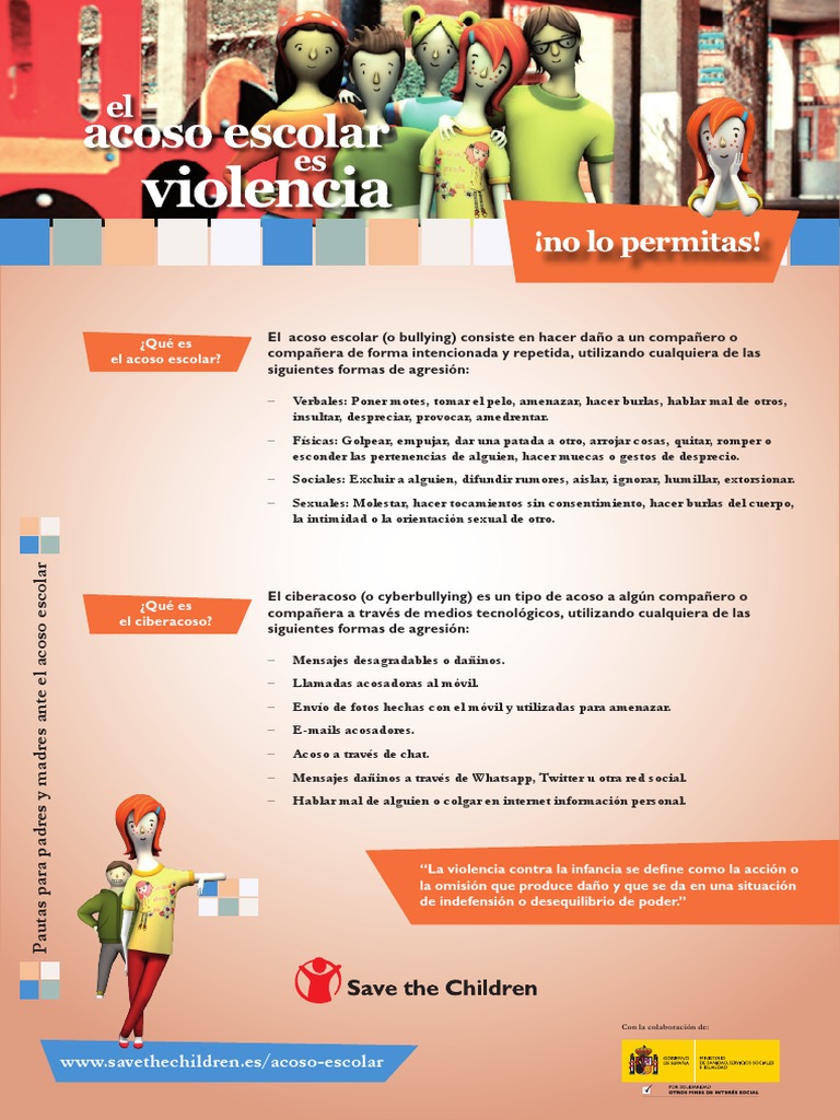 Prevención del Acoso Escolar y Ciberacoso | PDF | Acoso cibernético ...