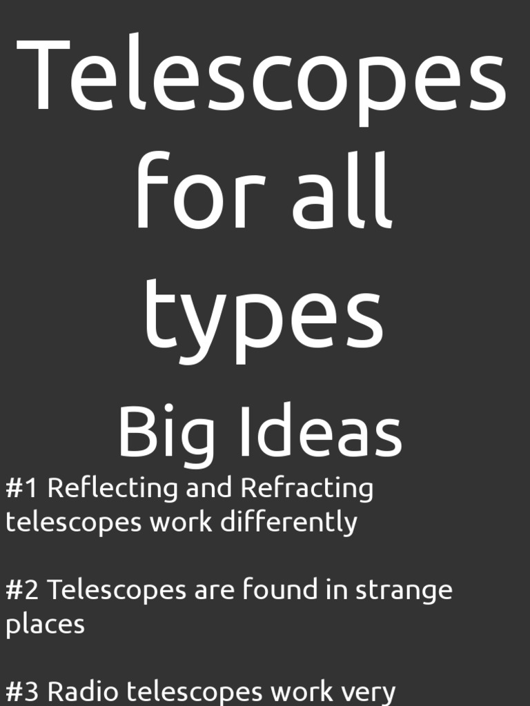 Telescopes For All Types | PDF