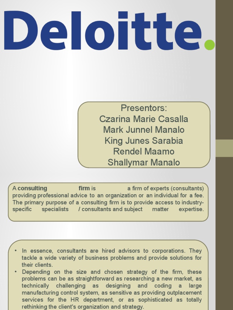 Deloitte Corporate Strategy Structure | PDF | Board Of Directors ...