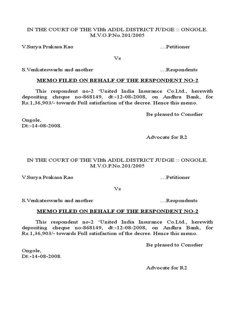 Cheque Deposit Memo in 201-05-United | PDF