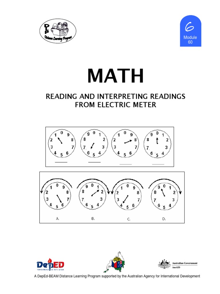 Math 6 DLP 60 - Reading and Interpreting Reading From Electric Meter ...