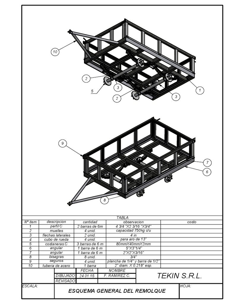 Planos De Remolques De Descarga Caseros Remolque Para Moto De Agua De