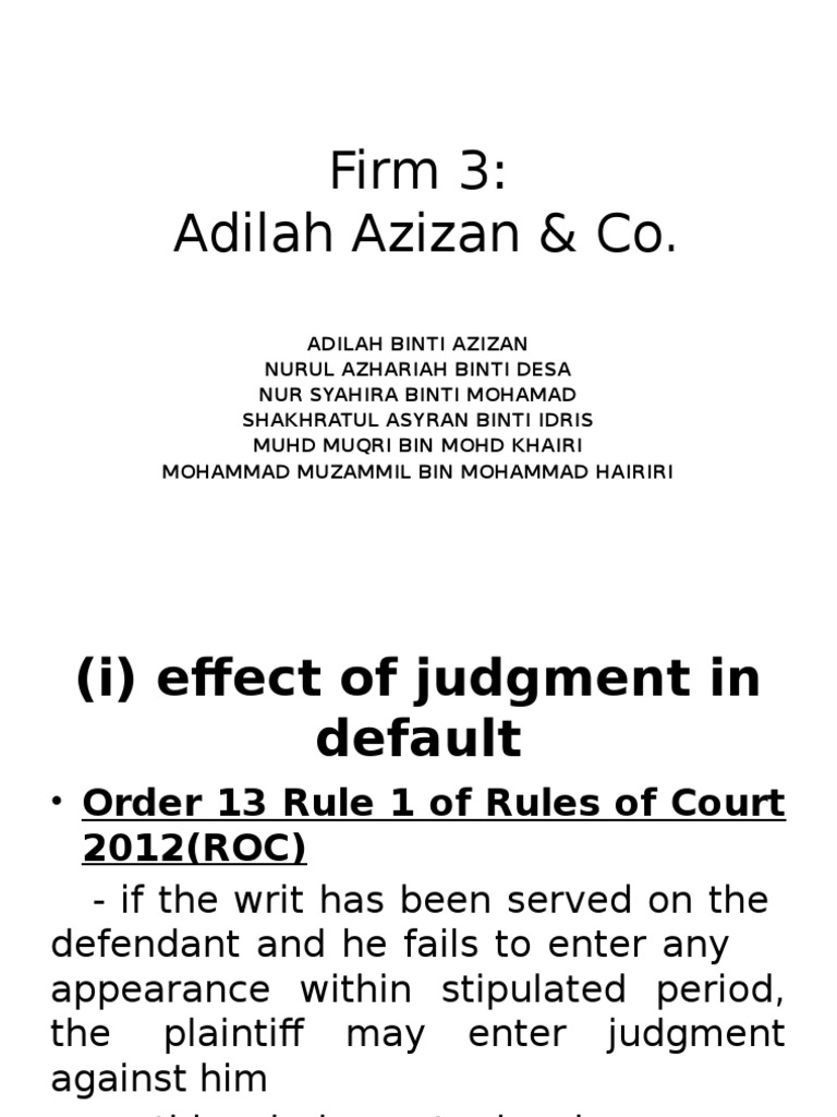 Legal Guide: Default Judgments | PDF | Default Judgment | Costs In ...