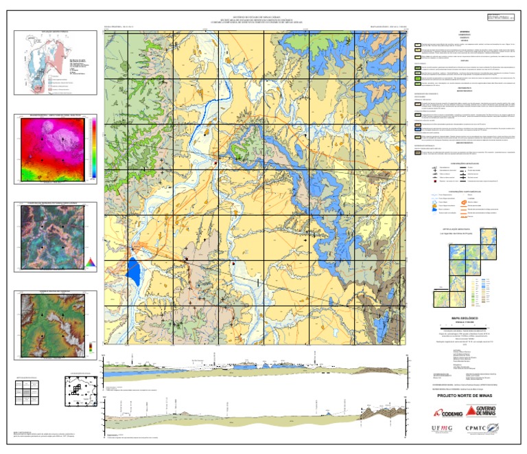 Mapa Geológico de Pirapora - MG | PDF | Geografia Física | Geologia