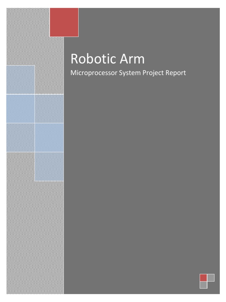 Robotic Arm - Project Report | PDF | Microcontroller | Direct Current