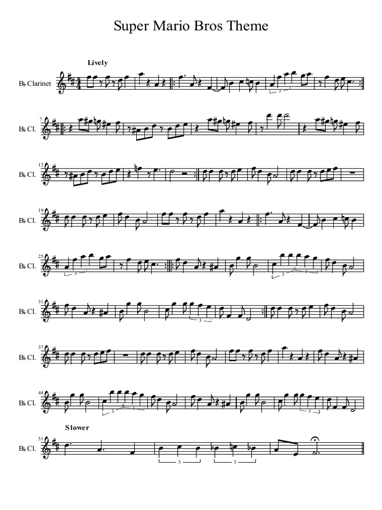 Super Mario Bros Theme | PDF