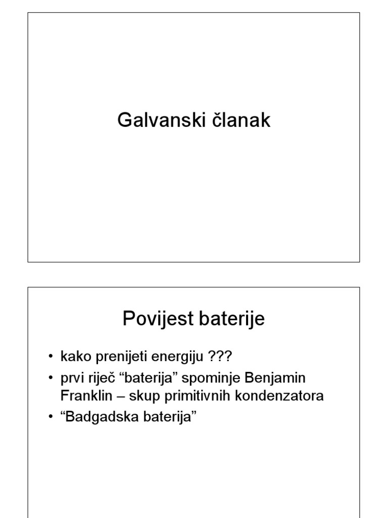Galvanski članak
