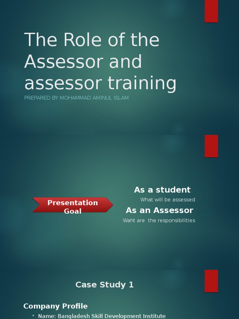 The Role of The Assessor and Assessment Center | PDF | Educational ...