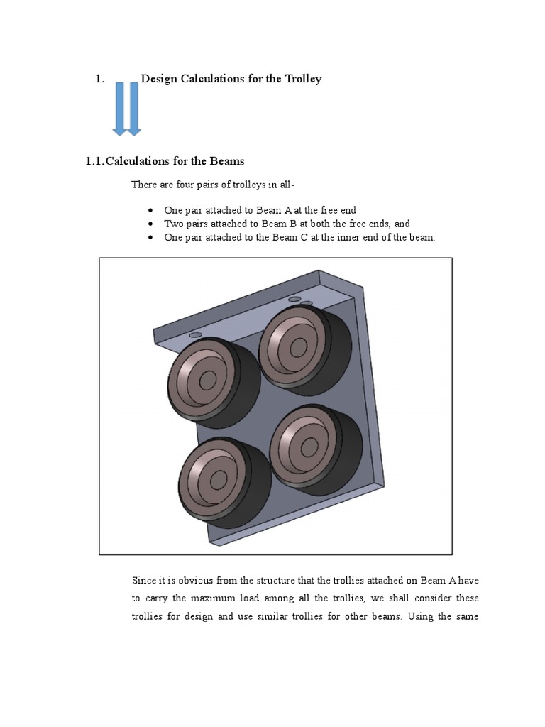 Calculations - Trolley&Base | PDF | Beam (Structure) | Bending