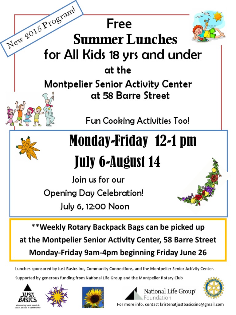 Backpack Flyer | PDF | Cooking, Food & Wine