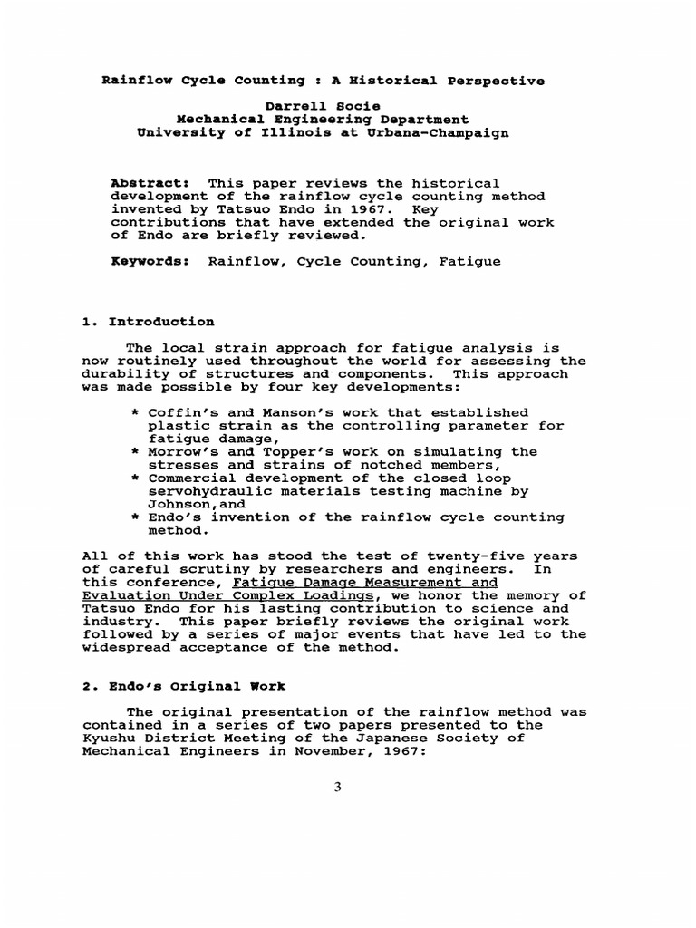 01 Rainflow Cycle Counting A Historical Perspective4 Pdf Fatigue