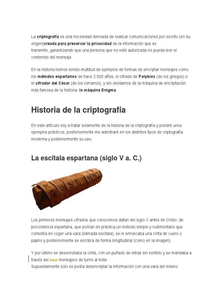 Criptografia | PDF | Clave (criptografía) | Criptografía