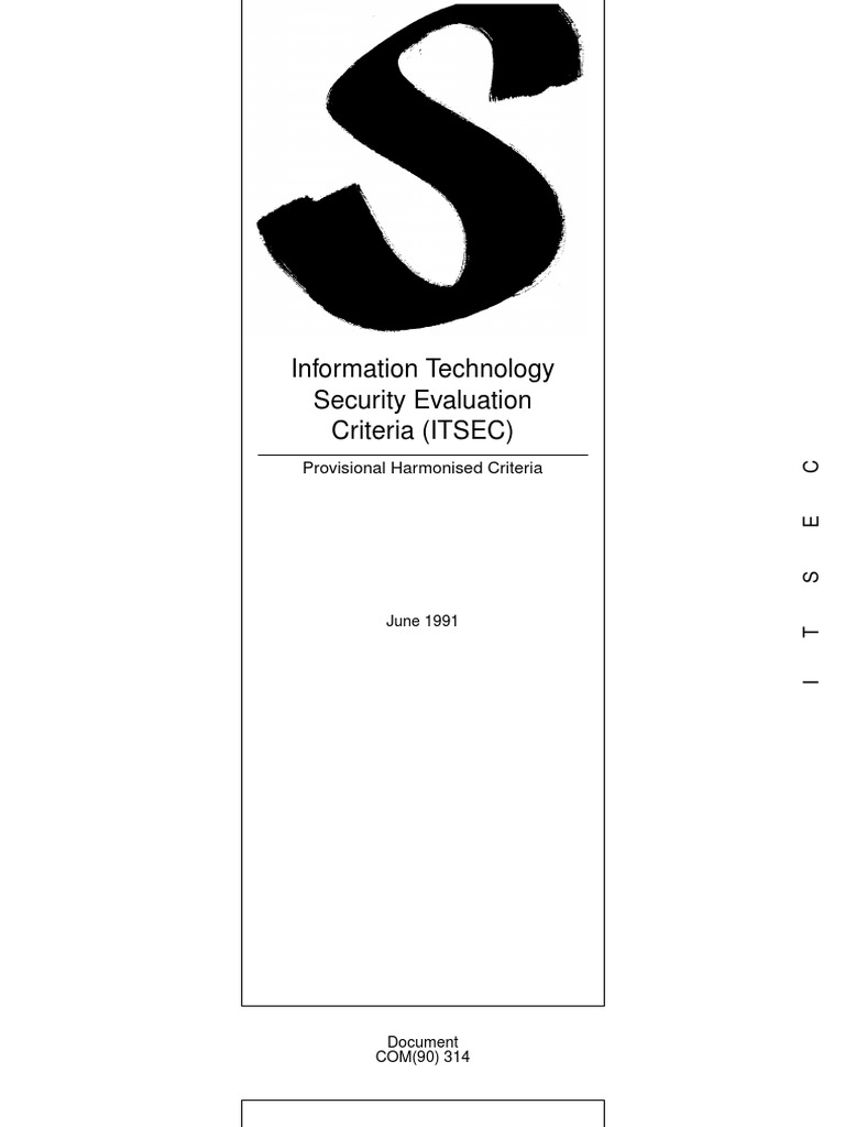 Recurso. ITSEC | PDF | Computer Security | Security