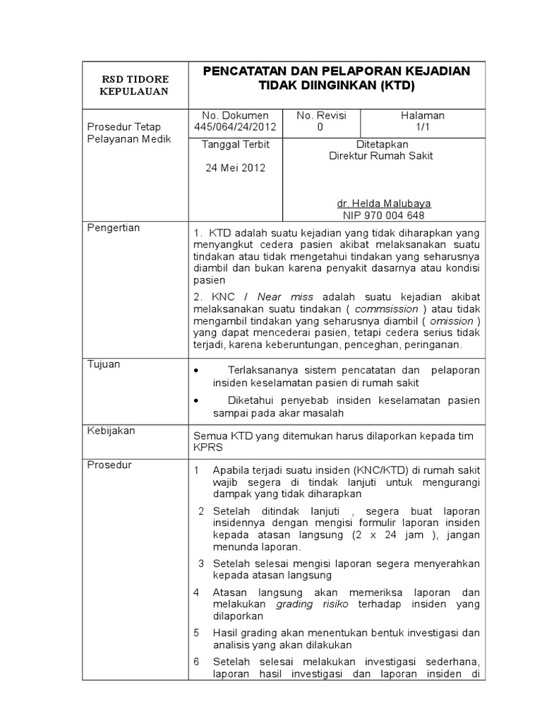 Spo KTD | PDF | Pengembangan Diri