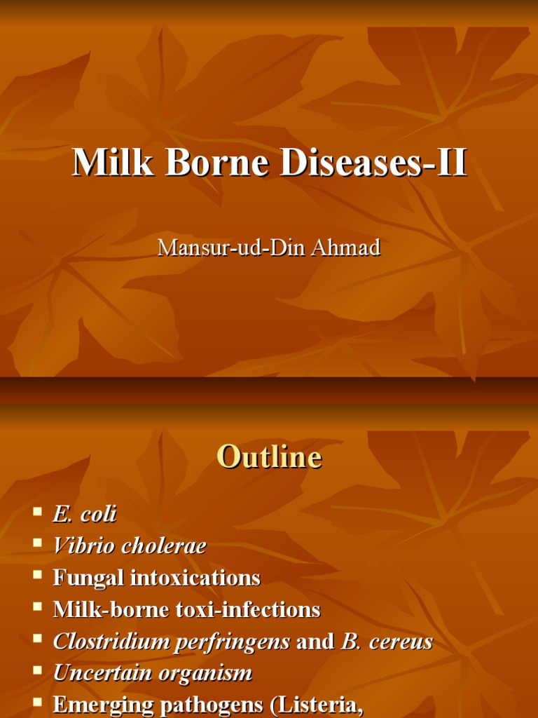 Milk Borne Diseases-II | PDF | Tuberculosis | Foodborne Illness