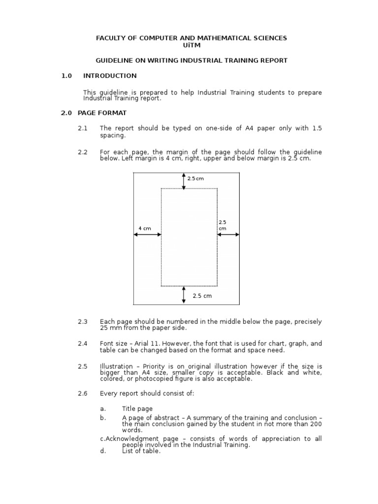 Internship Report Format | PDF | Science | Argument