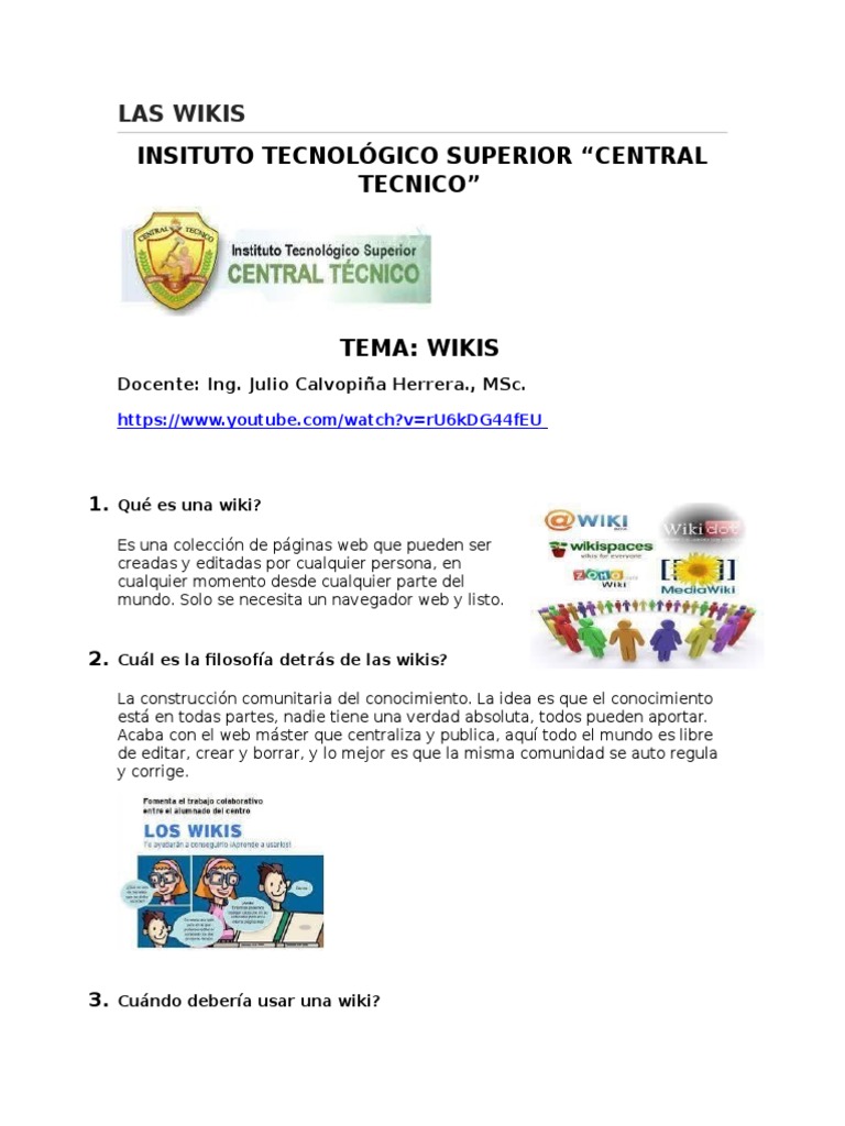Las Wikis | PDF | Wiki | Hipervínculo