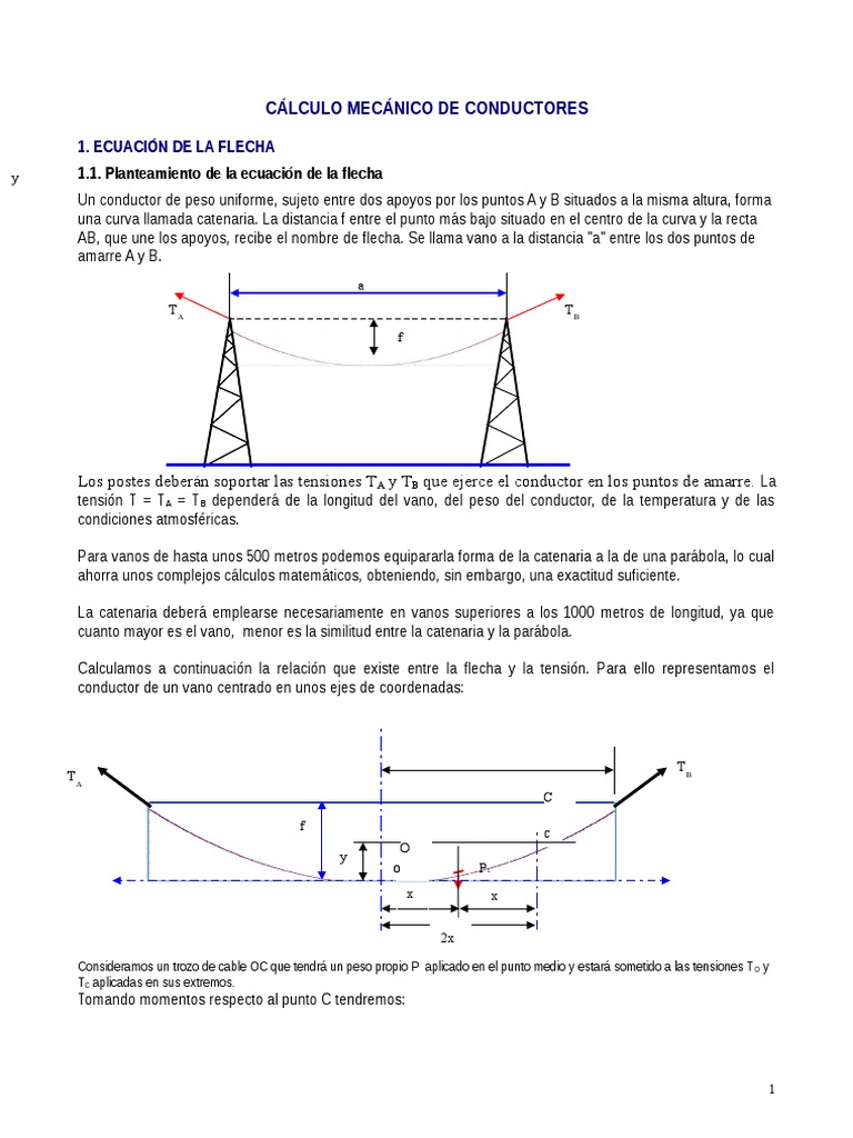 5 Calculo Mecanico de Lineas | PDF | Elasticidad (Física) | Ecuaciones