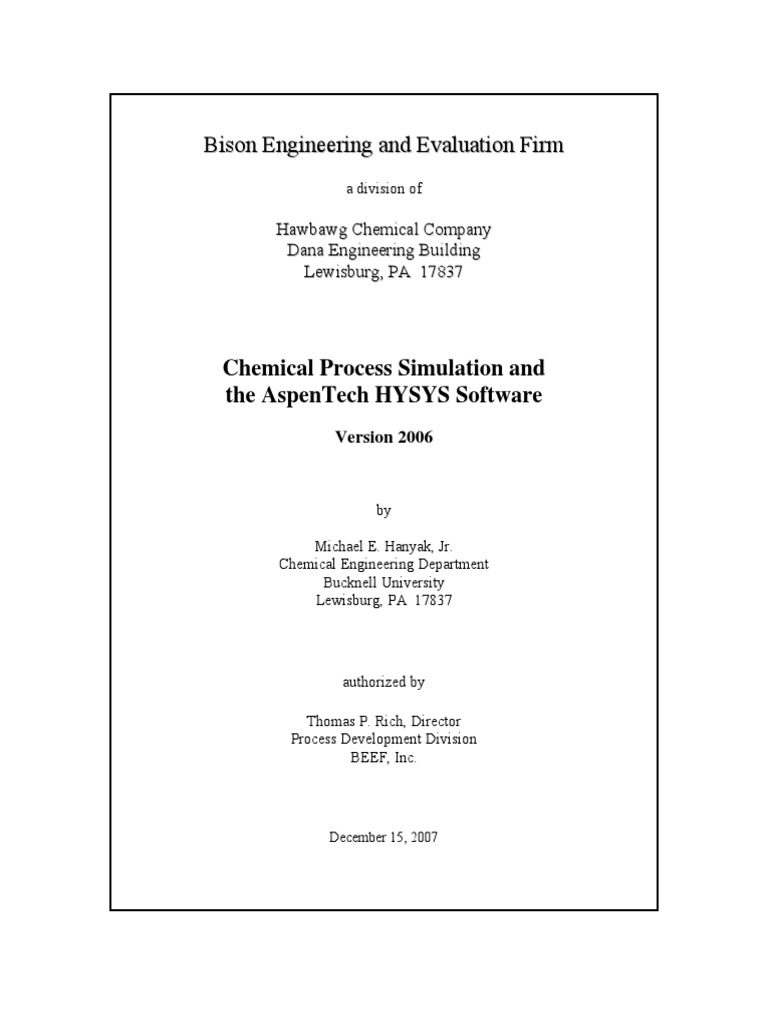 Tutorial Aspen HYSYS | PDF | Icon (Computing) | Computer Keyboard