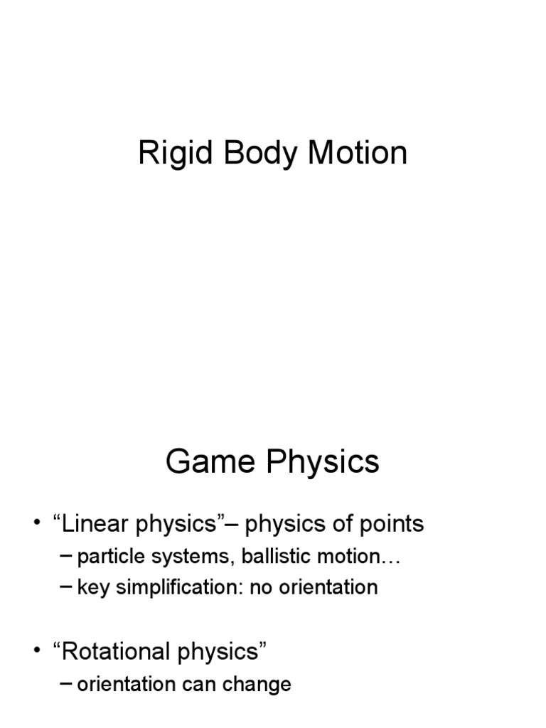 Rigid Body | PDF | Rotation Around A Fixed Axis | Torque