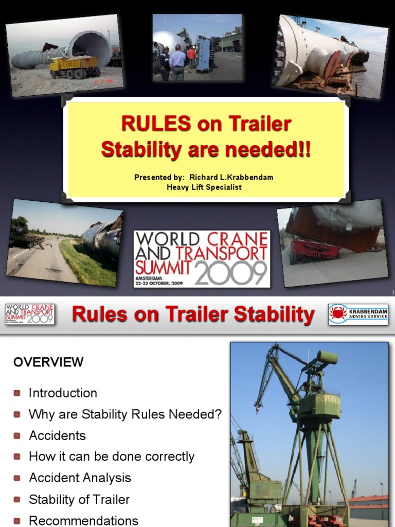 Guidelines On Trailer Stability Needed or Not?? RULES On Trailer ...