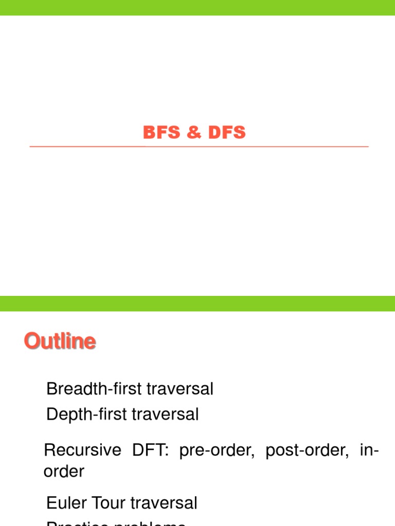 BFS and DFS | PDF | Discrete Mathematics | Mathematical Concepts