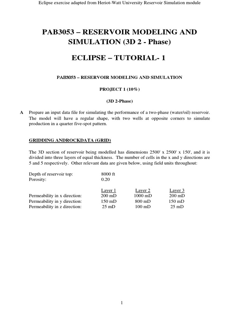 Tutorial 1 Wellflo | PDF | Petroleum Reservoir | Permeability (Earth Sciences)
