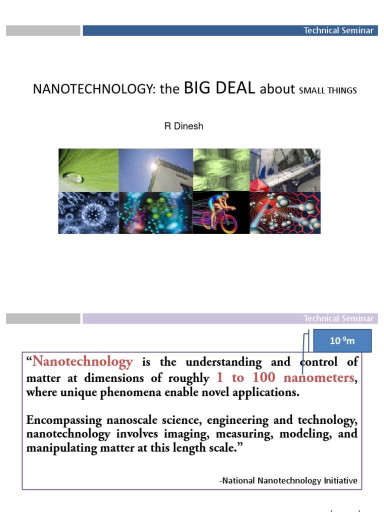 Nanotechnology-Introduction | Nanotechnology | Chemistry
