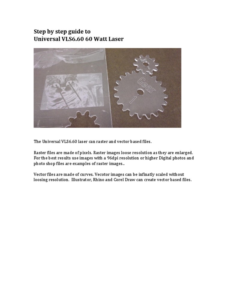 Laser Step by Step Tutorial | PDF