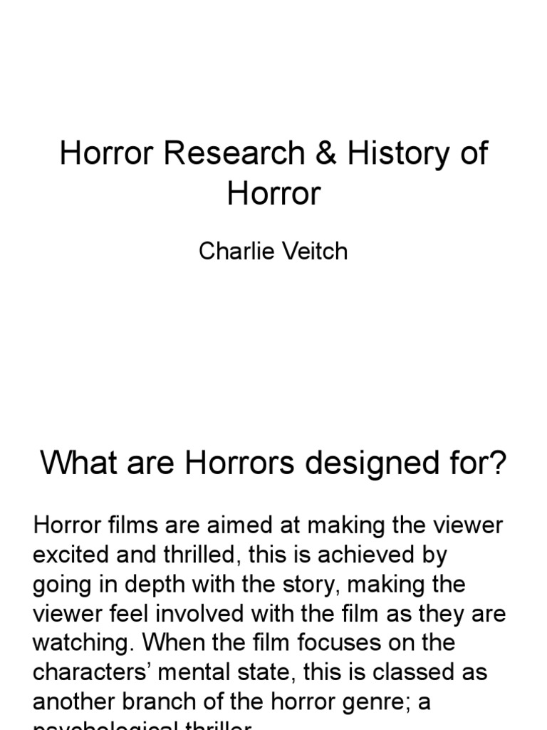 Horror | PDF | Horror Films | Entertainment